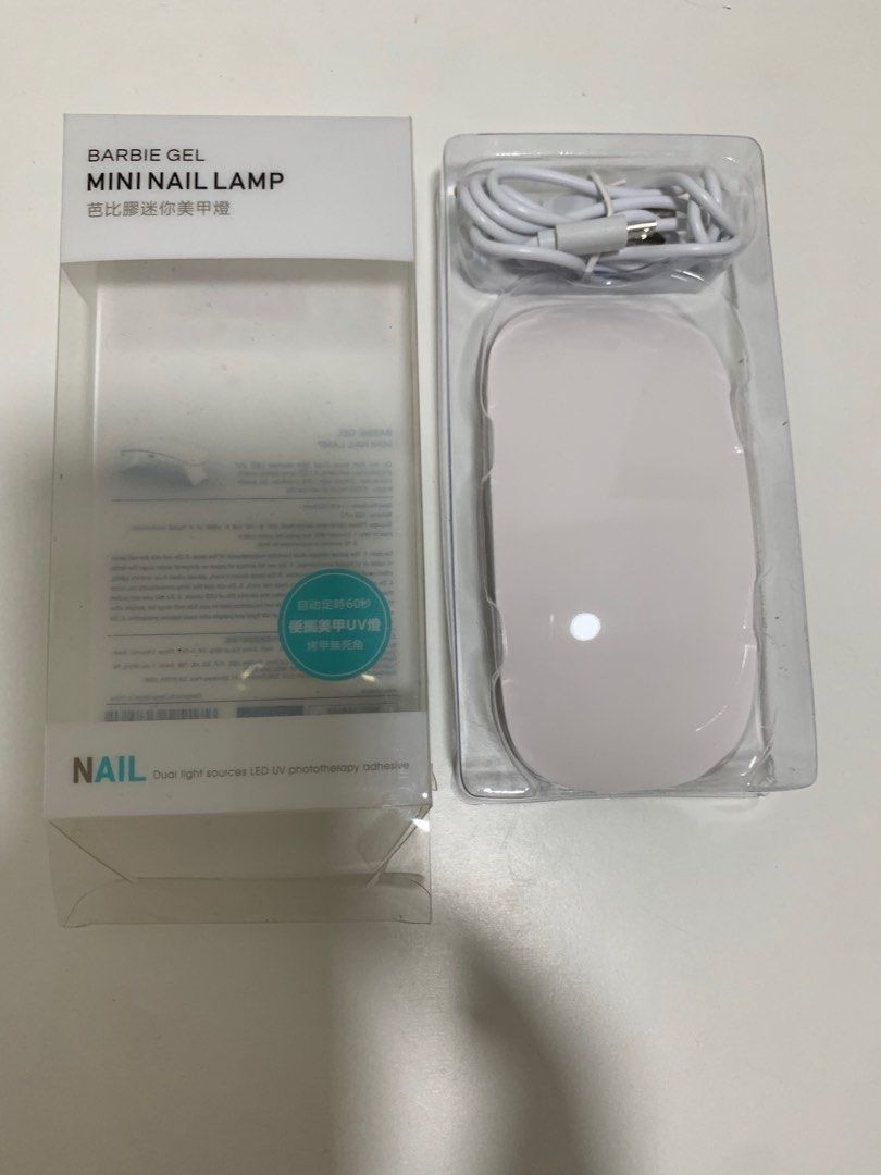 Miniso Mini UV Barbie gel Nail Lamp, Beauty & Personal Care, Hands ...