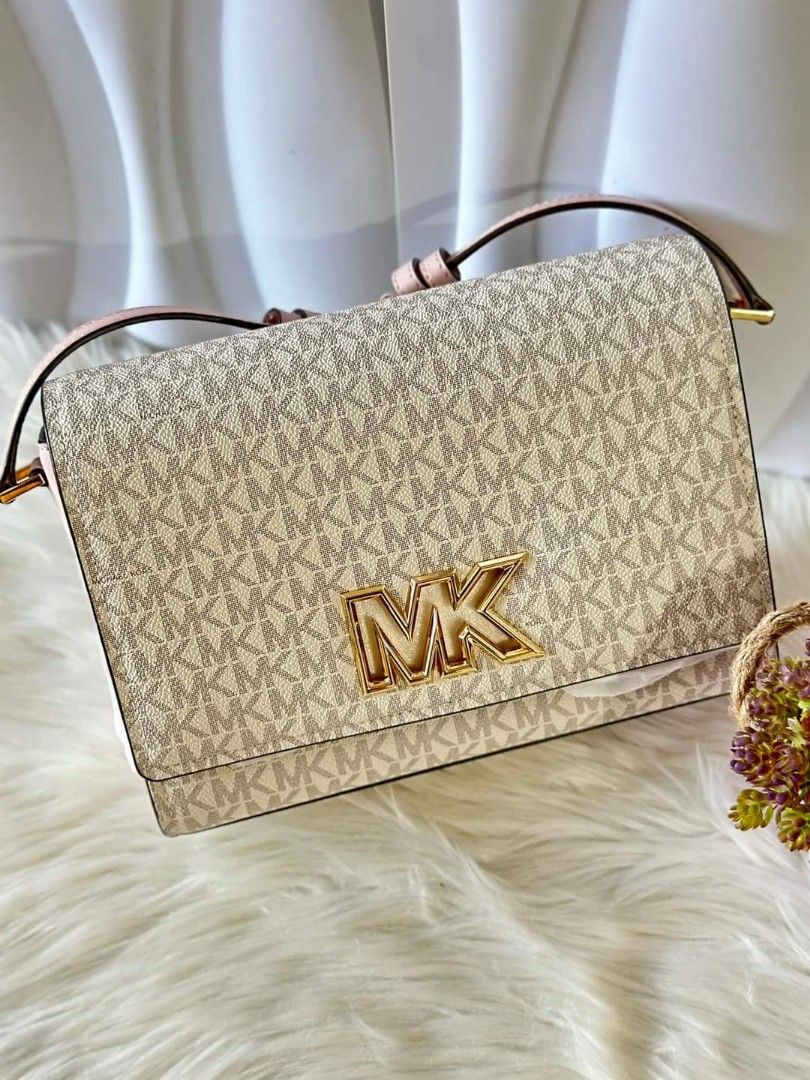 MK Mimi Medium Logo Messenger Bag, Women's Fashion, Bags & Wallets, Cross-body Bags on Carousell