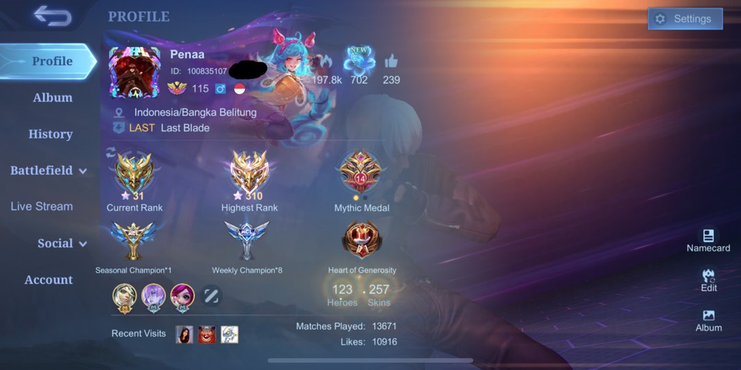 Mobile Legend Account, Video Gaming, Video Games, Others on Carousell