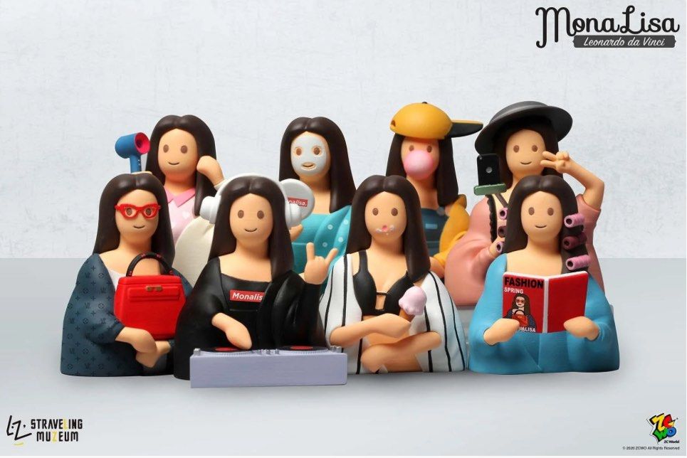 Mona Lisa Mini Figures By STRAVELING MUZEUM, Hobbies & Toys, Toys ...