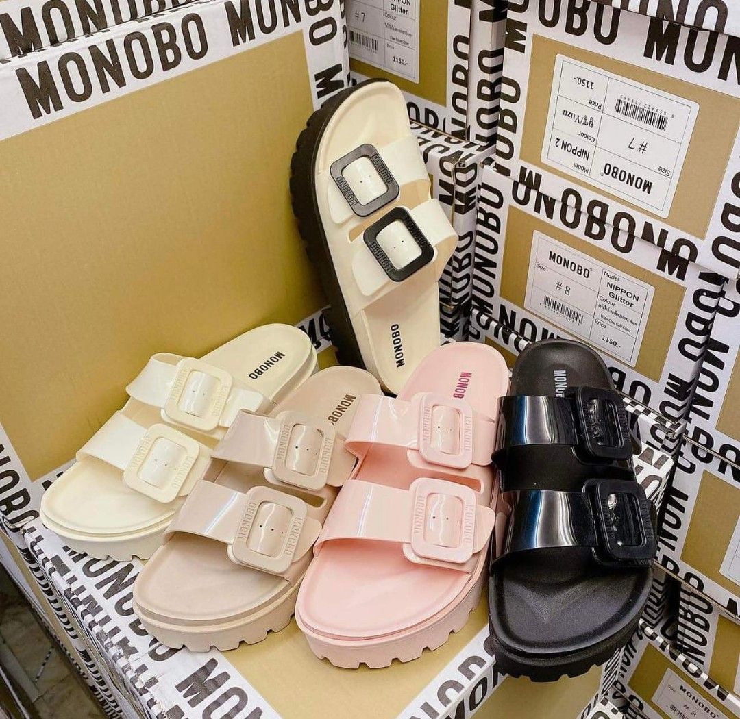 MONOBO SANDALS JELLO 2 TWO STRAPS ONHAND, Women's Fashion, Footwear ...