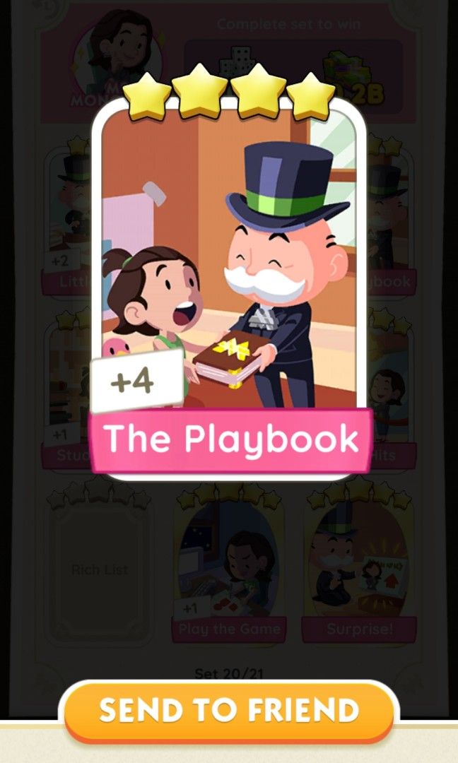 Monopoly go 4 star sticker, Video Gaming, Video Games, Others on Carousell