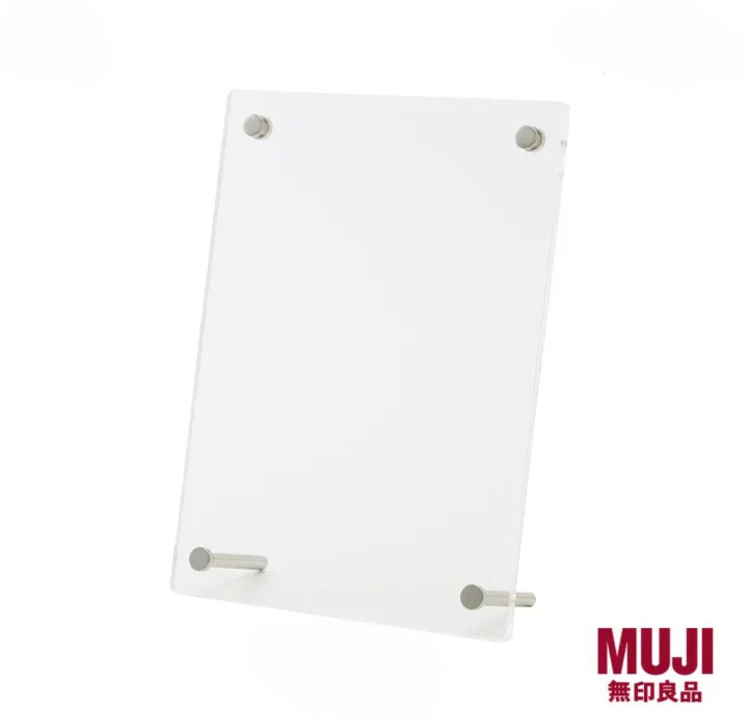 Muji Acrylic Frame Solid for Art Photo 26cm x 20cm, Furniture & Home ...