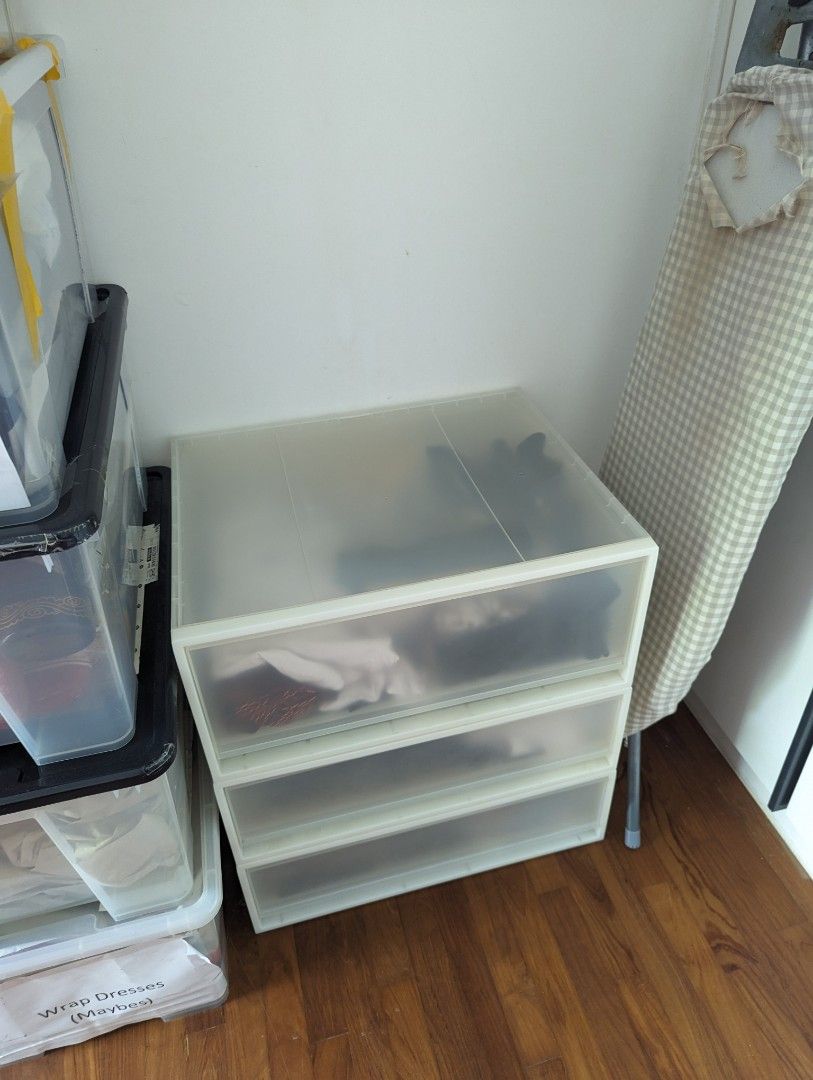 Muji stackable drawers, Furniture & Home Living, Furniture, Shelves ...