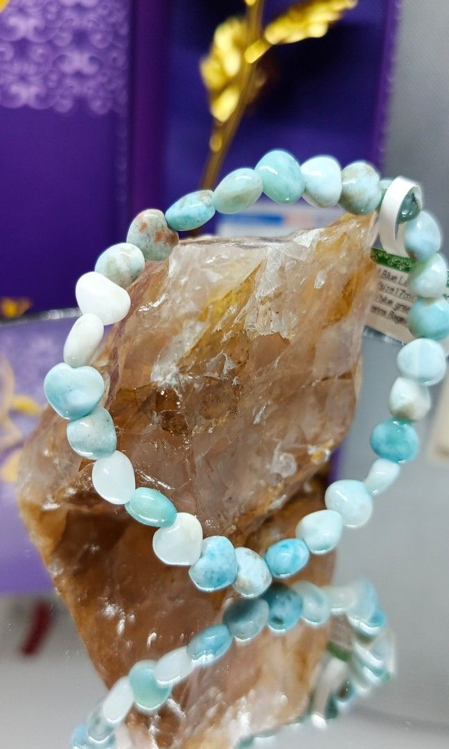 Natural Stone Marimar heart shape 17-18cm, Women's Fashion, Jewelry ...