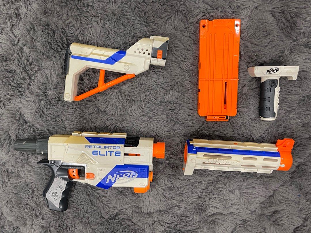 Nerf Gun Retaliator ELITE with 12 Bullets, Hobbies & Toys, Toys & Games ...