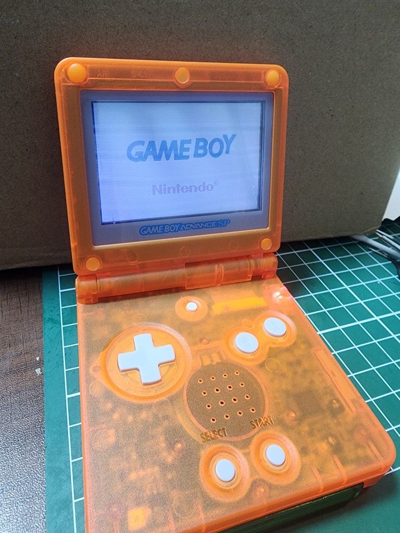 Nintendo Gameboy Advance SP AGS-001 (Clear Orange Ver), Video Gaming ...