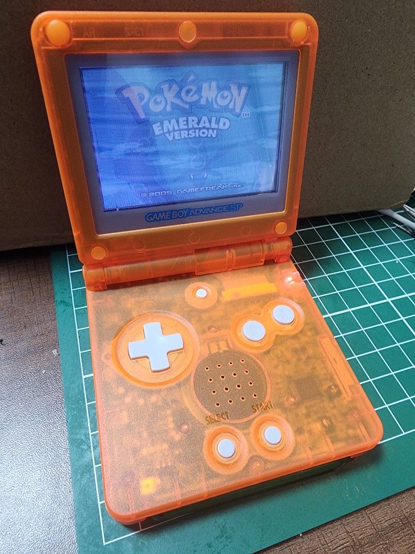Nintendo Gameboy Advance SP AGS-001 (Clear Orange Ver), Video Gaming ...