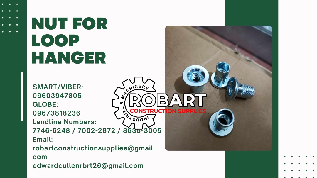 NUT FOR LOOP HANGER, Commercial & Industrial, Construction & Building Materials on Carousell