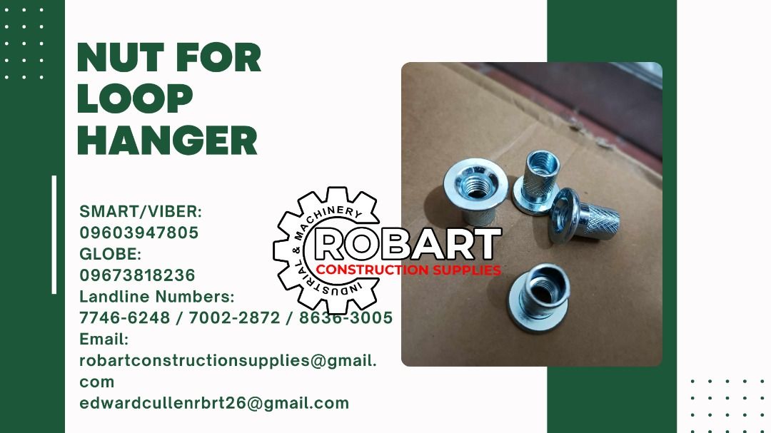 NUT FOR LOOP HANGER, Commercial & Industrial, Construction & Building ...