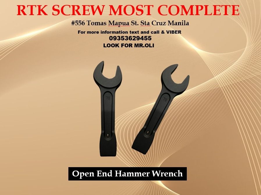 Open End Hammer Wrench, Commercial & Industrial, Construction Tools ...