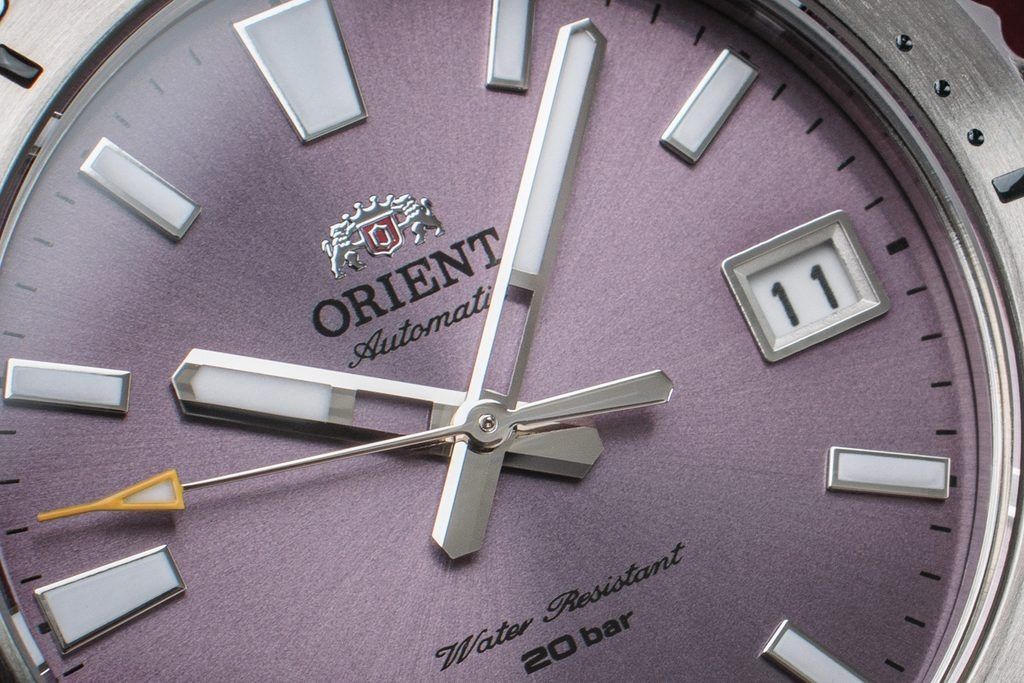 ORIENT RA-AC0Q07V10B / RA-AC0Q07V MAKO 40 LILAC DIAL MECHANICAL SPORTS ...