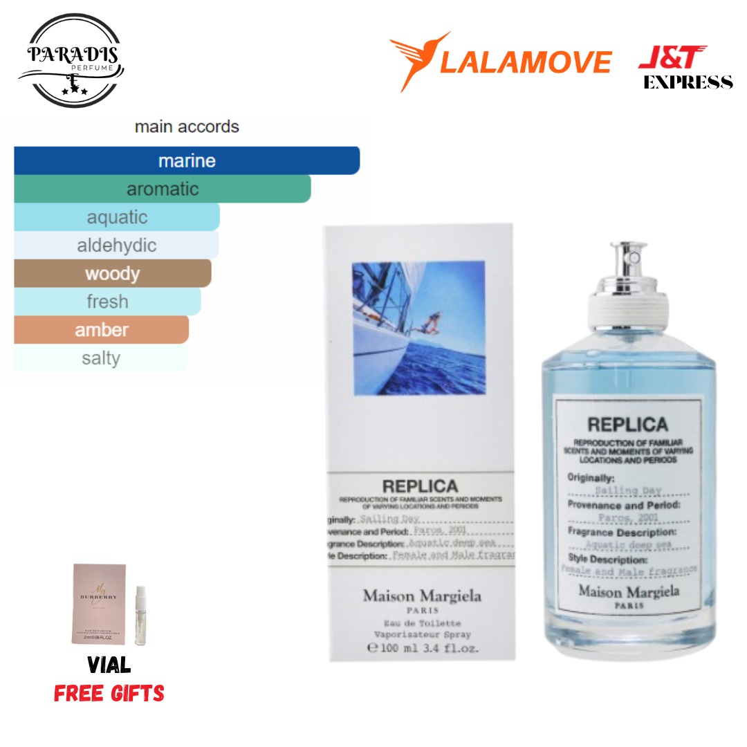 ORIGINAL AUTHENTIC MAISON MARGIELA REPLICA SAILING DAY EDT 100ML ...