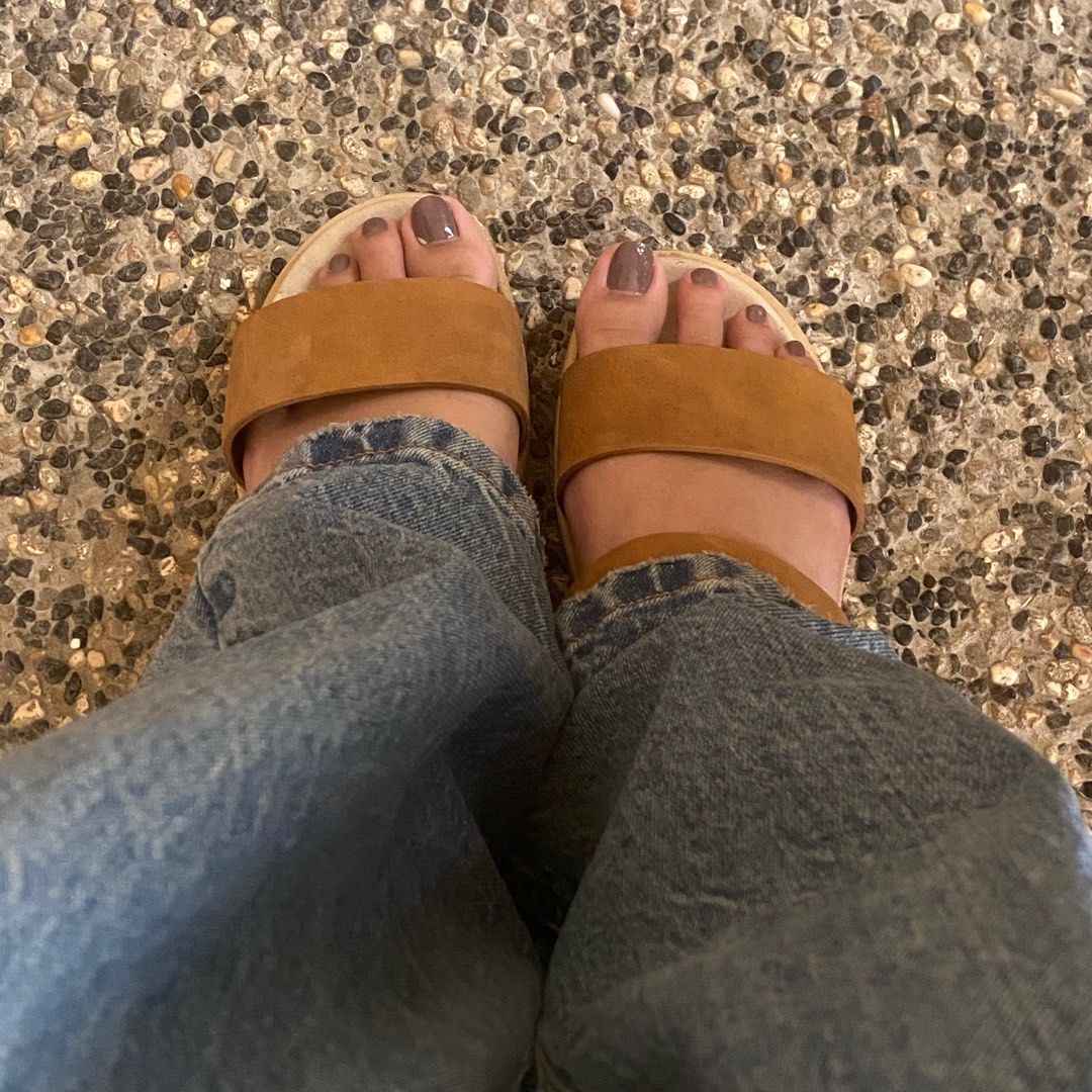 PARISIAN caramel color strapped sandals, Women's Fashion, Footwear ...