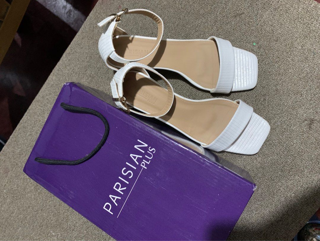 Parisian Plus Gen BS Heels in White, Women's Fashion, Footwear, Heels ...