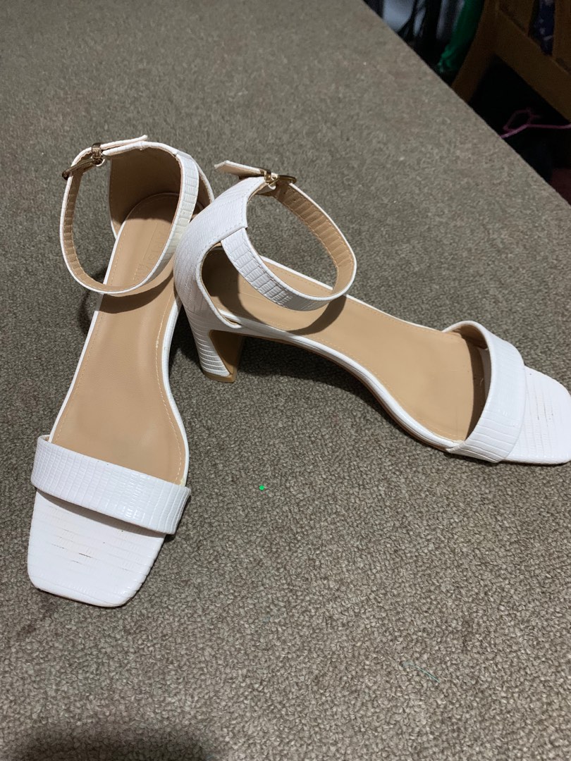 Parisian Plus Gen BS Heels in White, Women's Fashion, Footwear, Heels ...