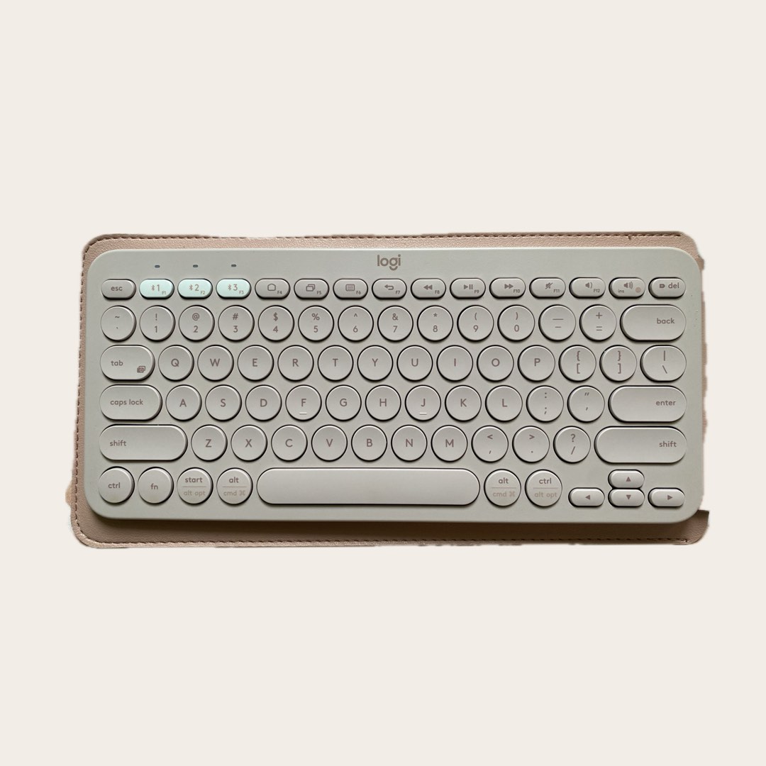 Pink Logitech K380 bluetooth wireless keyboard, Computers & Tech, Parts ...