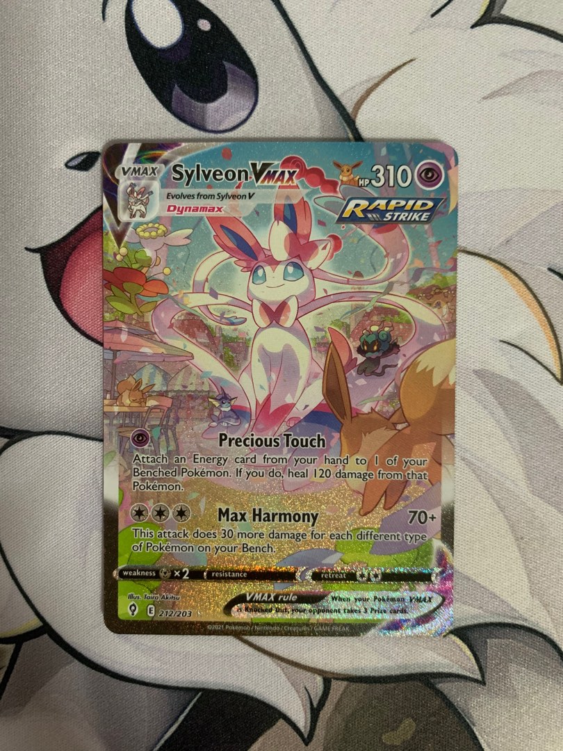 Pokemon TCG Evolving Skies Sylveon Vmax EN, Hobbies & Toys, Toys ...