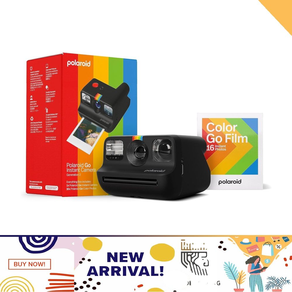 Polaroid Go Generation 2 - Mini Instant Camera + Film Bundle (16 Photos ...