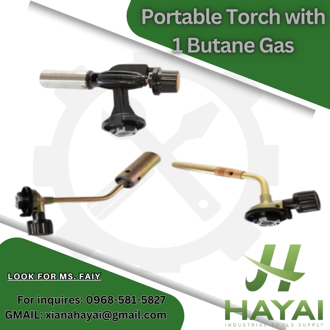 Portable Torch with 1 Butane Gas, Commercial & Industrial, Construction ...