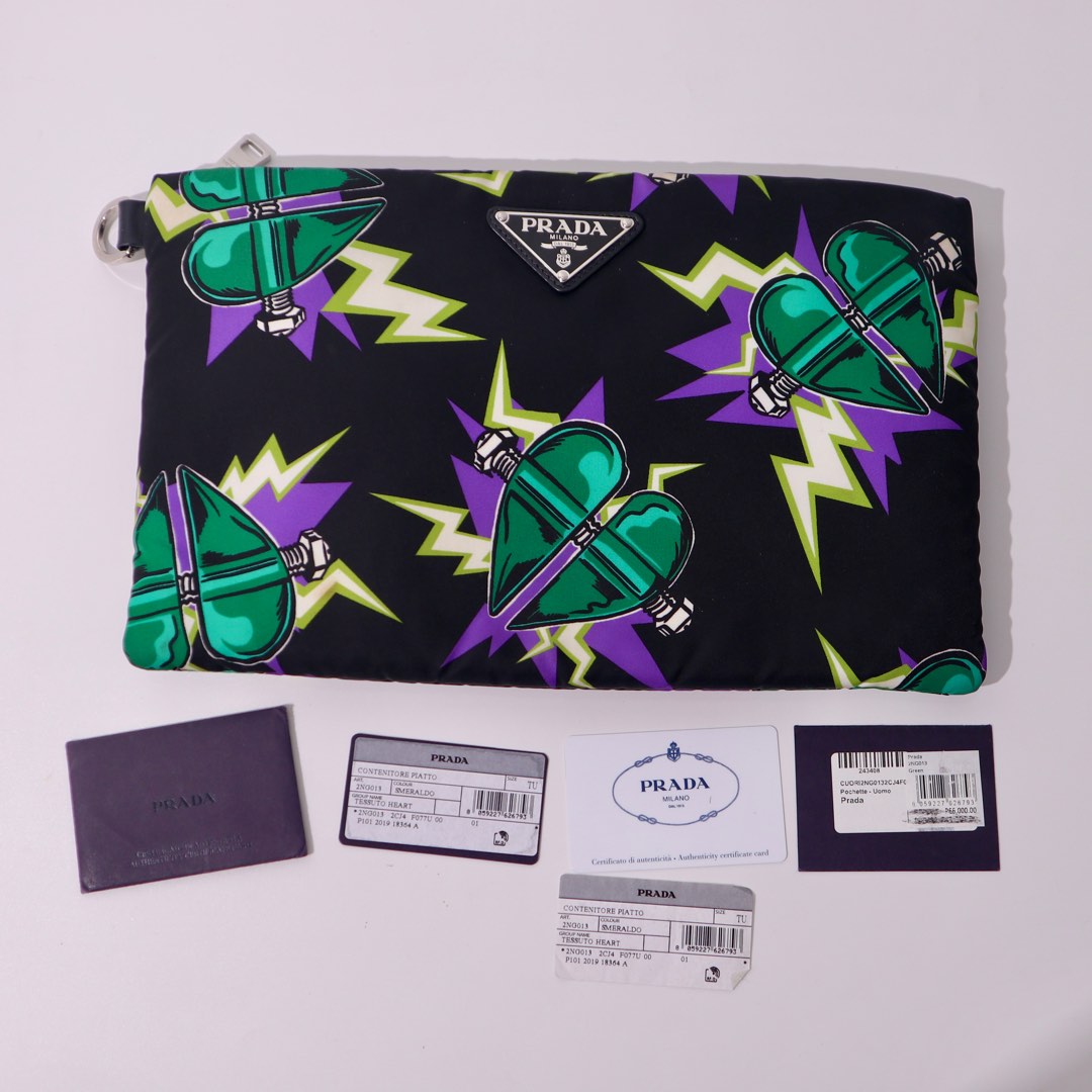 Prada Tessuto Limited Edition Frankenstein Collaboration Clutch, Luxury ...