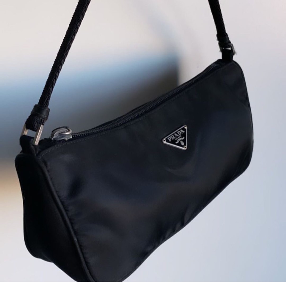 Prada Tessuto Nylon pochette, Women's Fashion, Bags & Wallets, Shoulder ...
