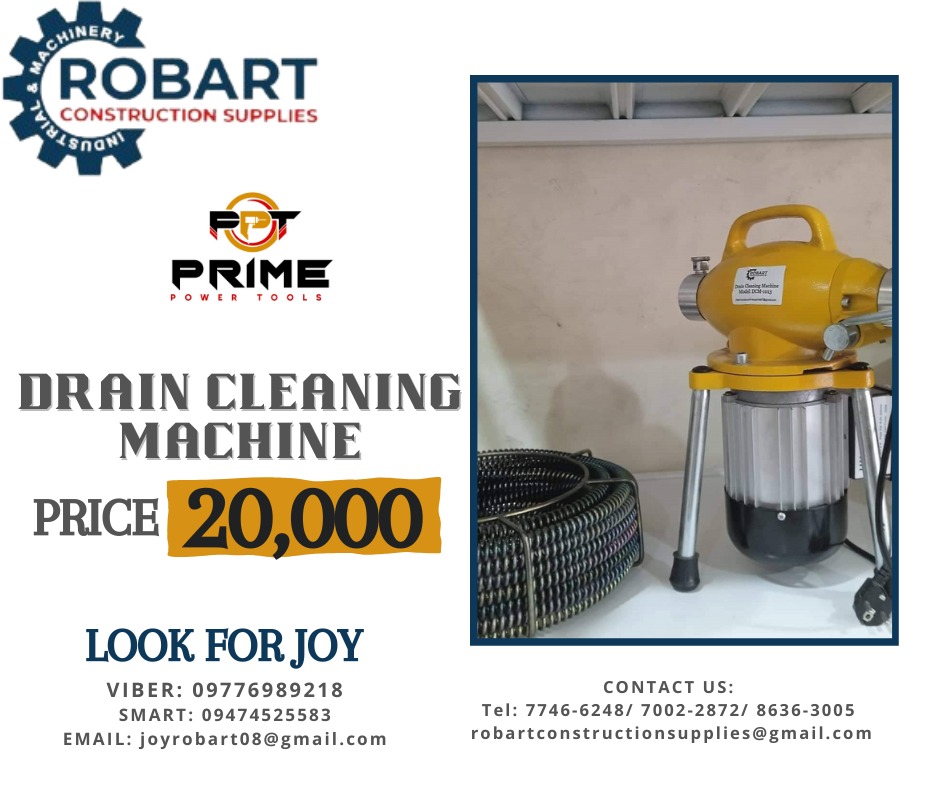 PRIME DRAIN CLEANING MACHINE, Commercial & Industrial, Construction ...