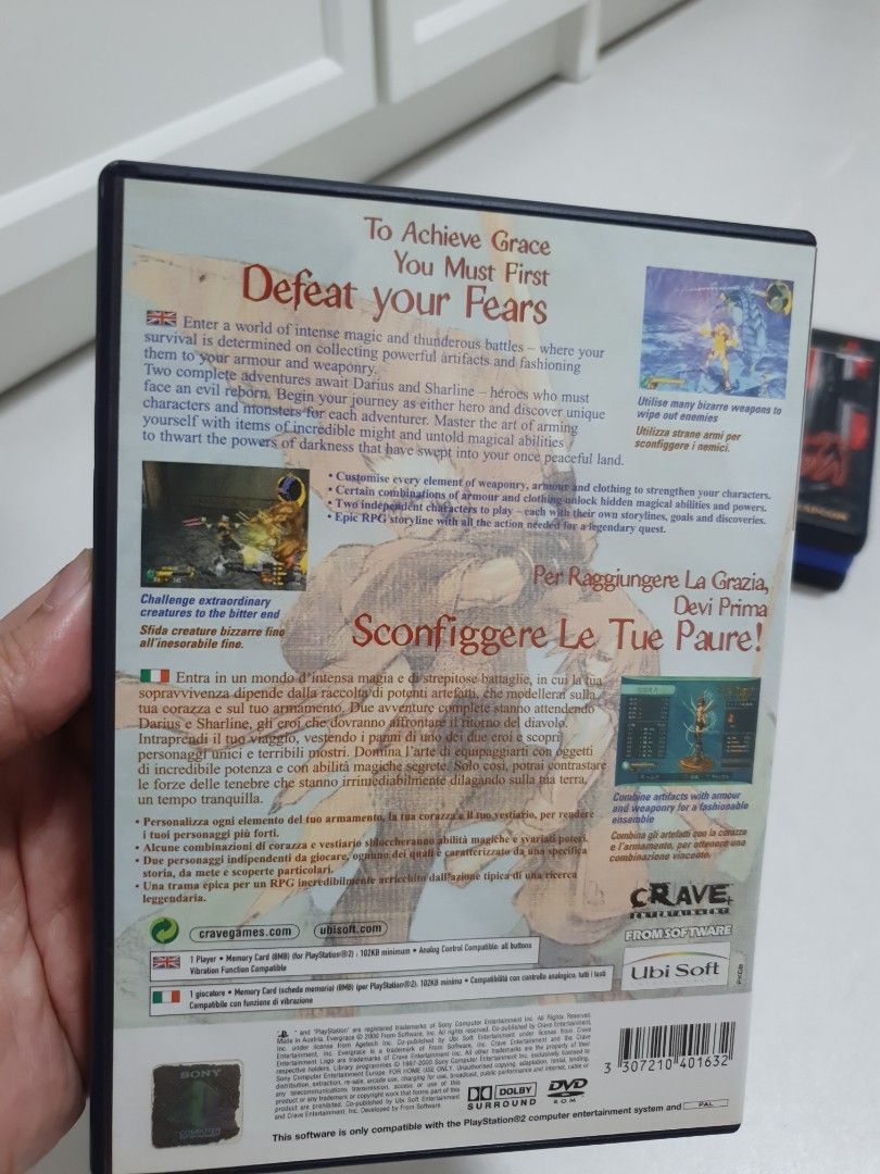 PS2 : EverGrace, Video Gaming, Video Games, PlayStation on Carousell