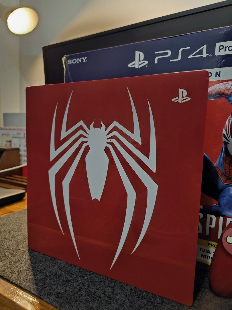 PS4 Pro Spiderman Limited Edition, Video Gaming, Video Game Consoles ...