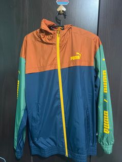 puma logo jacket, Men's Fashion, Coats, Jackets and Outerwear on Carousell
