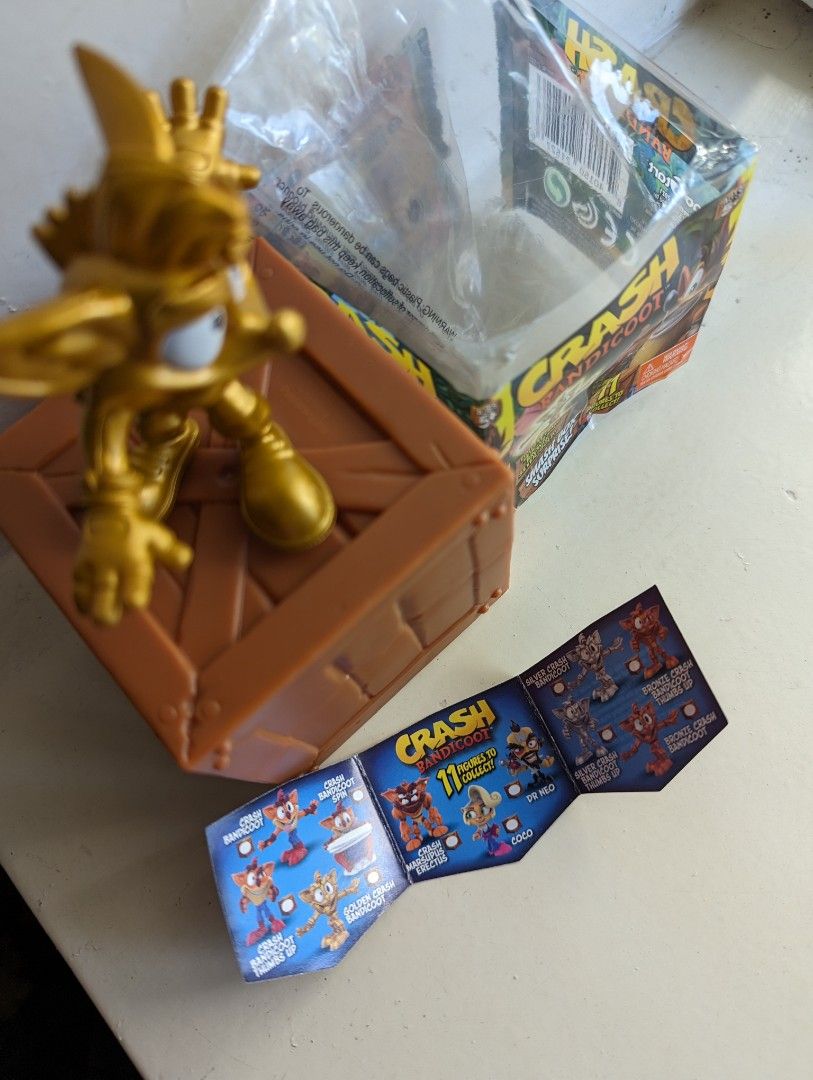 RARE Golden Crash Bandicoot Smash Surprise Box Blind Box Mystery Box ...