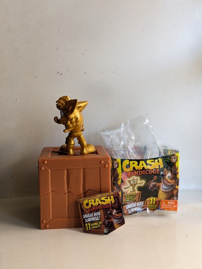 RARE Golden Crash Bandicoot Smash Surprise Box Blind Box Mystery Box ...