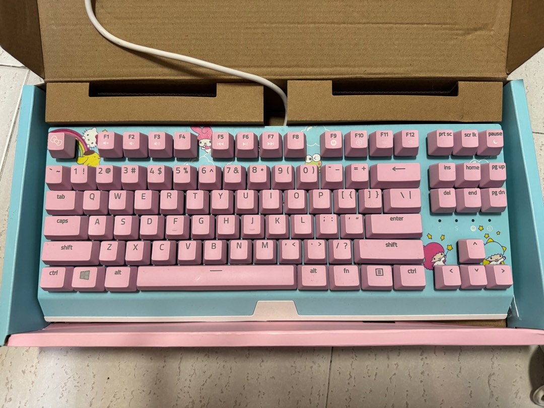 Razer x Hello Kitty Mechanical Keyboard and Mouse Set, Computers & Tech ...