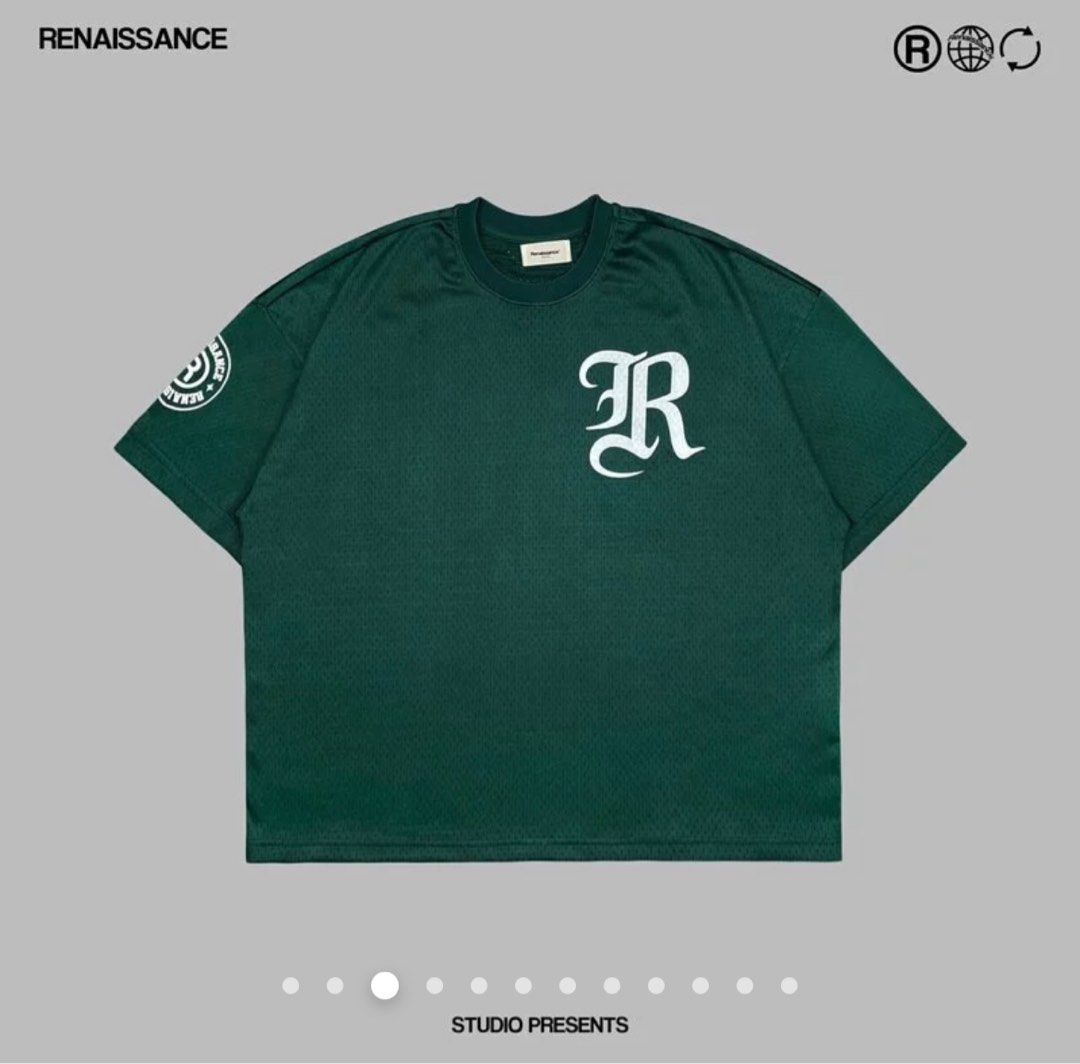 RENAISSANCE 限定單品 R LOGO 歌德字體 臂章球衣 網眼短袖 “ BLADE R LOGO BASEBALL JERSEY ...