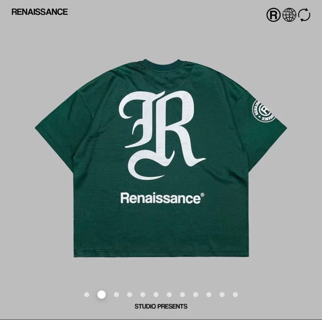 RENAISSANCE 限定單品 R LOGO 歌德字體 臂章球衣 網眼短袖 “ BLADE R LOGO BASEBALL JERSEY ...