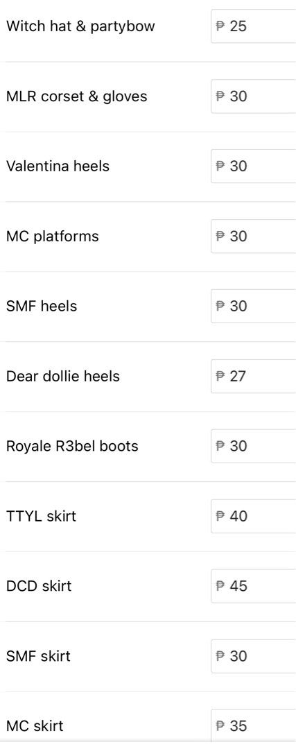 Roblox Royale high low value items with prices, Video Gaming, Gaming ...