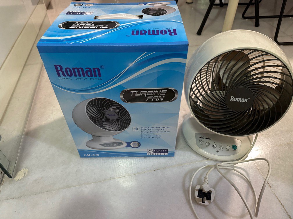 Roman Turbine Fan, TV & Home Appliances, Other Home Appliances on Carousell