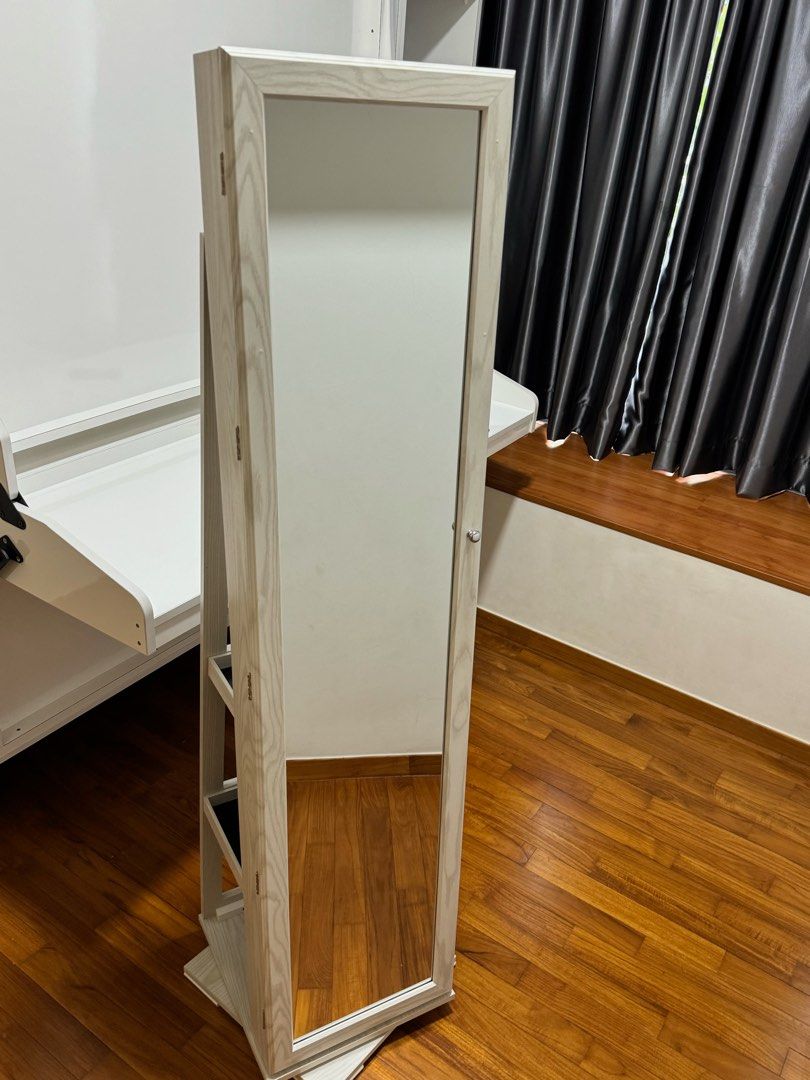 ROTATING FULL LENGTH MIRROR CABINET, Furniture & Home Living, Furniture ...