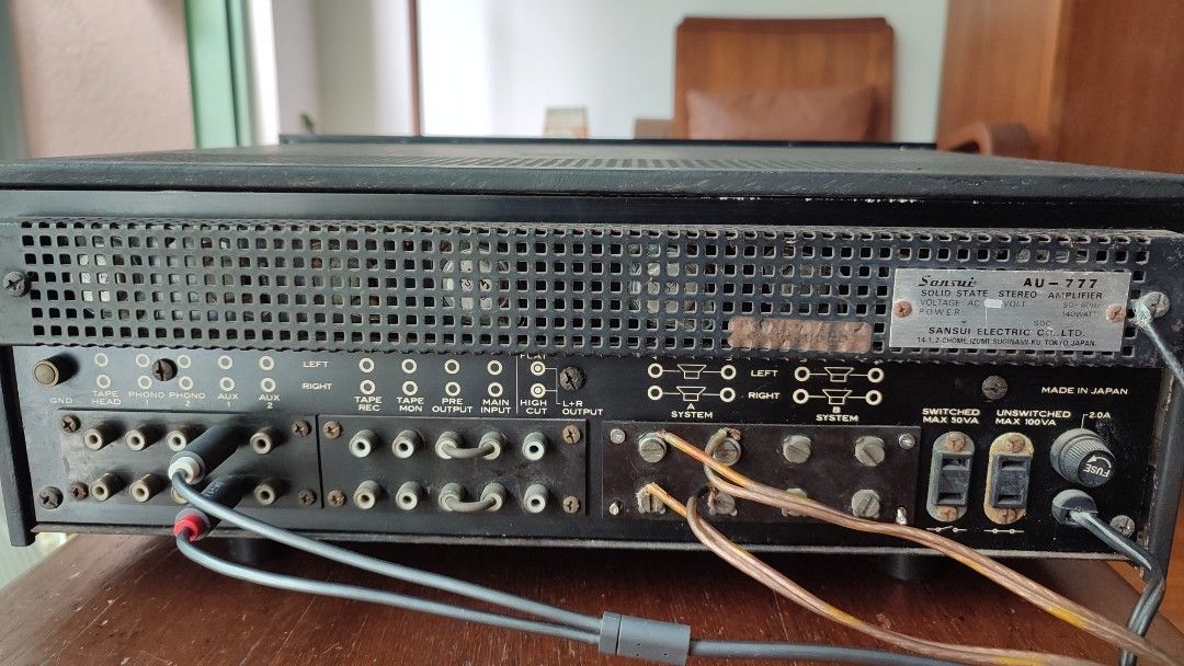 Sansui Integrated Amplifier AU-777, Audio, Soundbars, Speakers ...