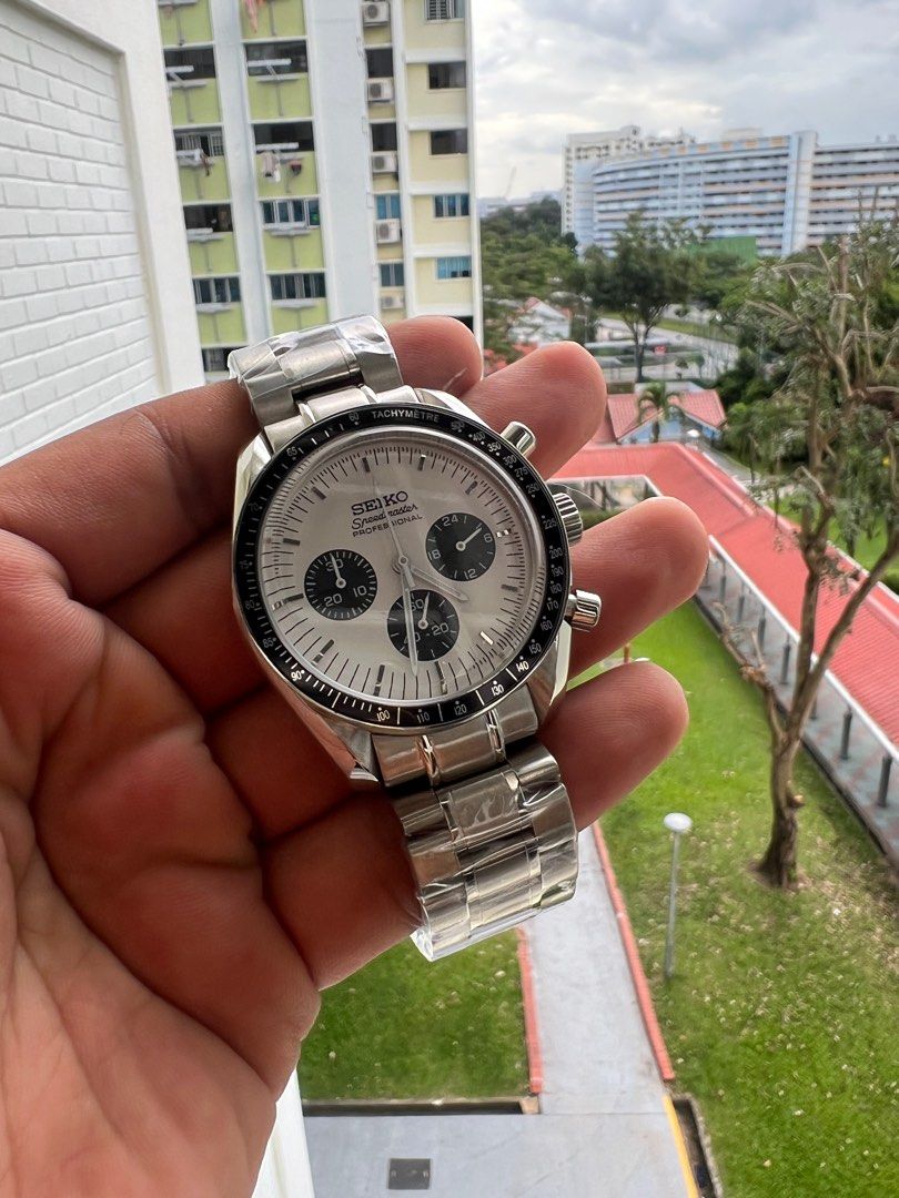 Seiko speedmaster panda mod, Men's Fashion, Watches & Accessories ...