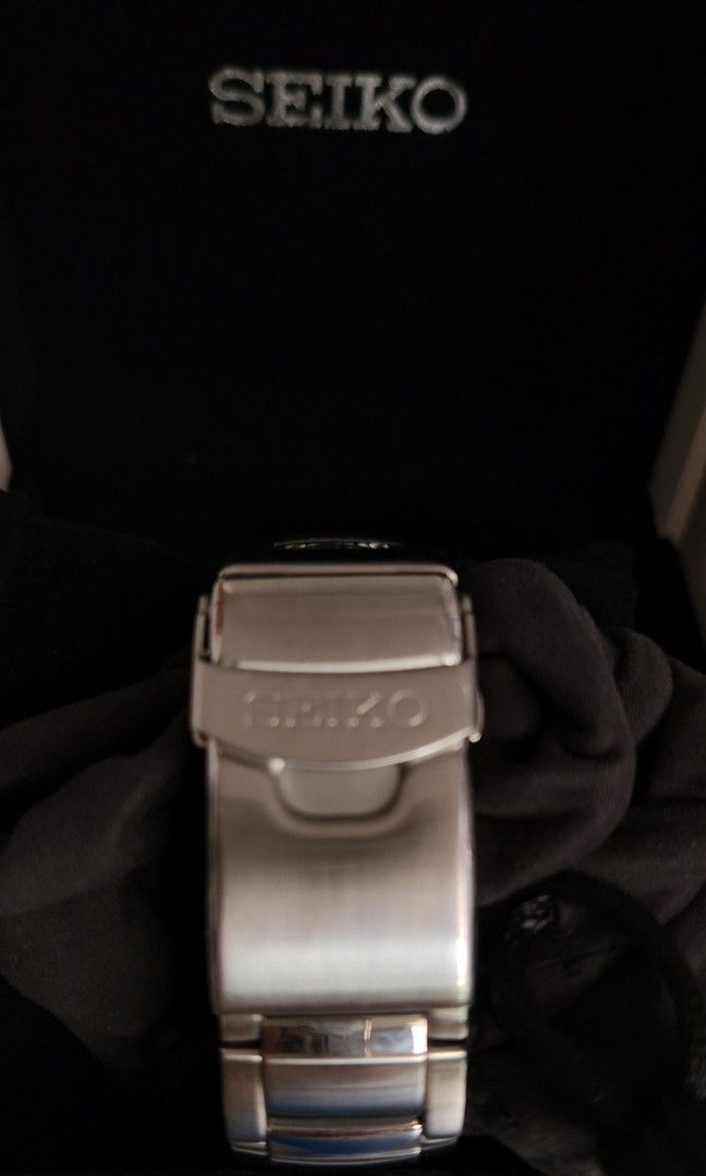 SEIKO Sun Kinetic GMTSNJ019P1.Face-lifted Batman Insert And A Sapphire ...