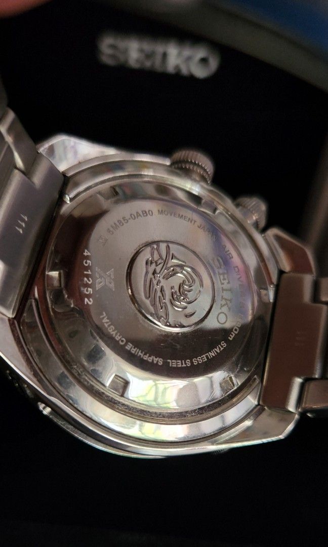 SEIKO Sun Kinetic GMTSNJ019P1.Face-lifted Batman Insert And A Sapphire ...