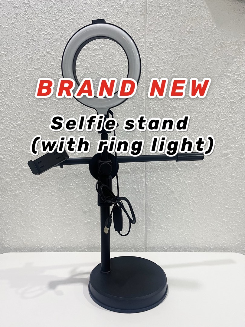 Selfie stand (with 3 types of different light), Photography ...