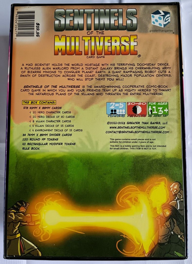 Sentinels of the Multiverse Card Game (Enhanced 2nd Edition), Hobbies ...