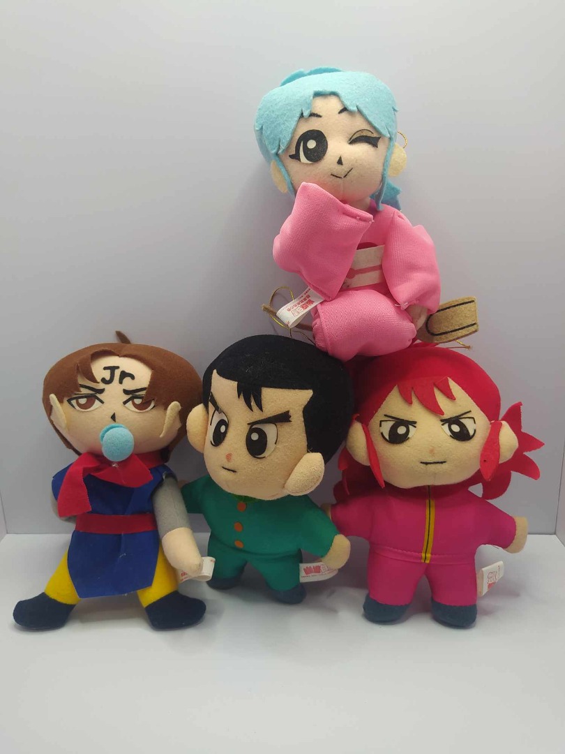 SET: Vintage Yu Yu Hakusho Ghost Fighter Retro Plush Stuffed Toy (Tomy ...