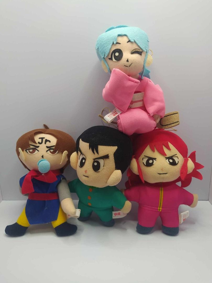 SET: Vintage Yu Yu Hakusho Ghost Fighter Retro Plush Stuffed Toy (Tomy ...