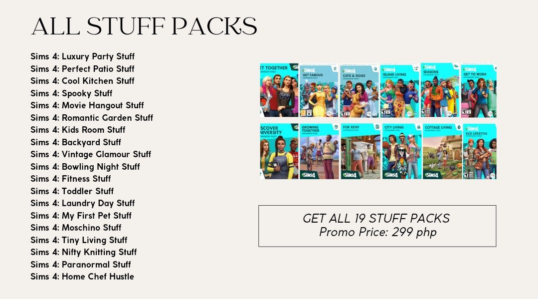 Sims 4 Complete Edition| ALL PACKS Available, Video Gaming, Video Games ...