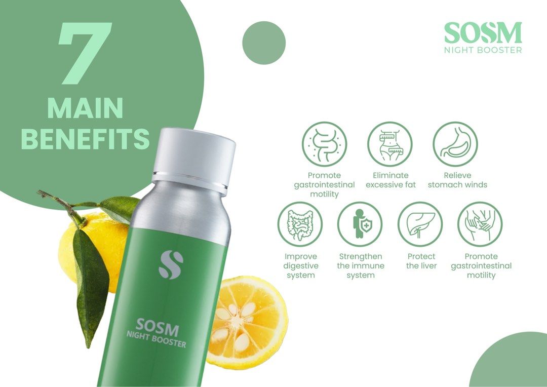 SOSM Day and Night Booster, Health & Nutrition, Health Supplements ...