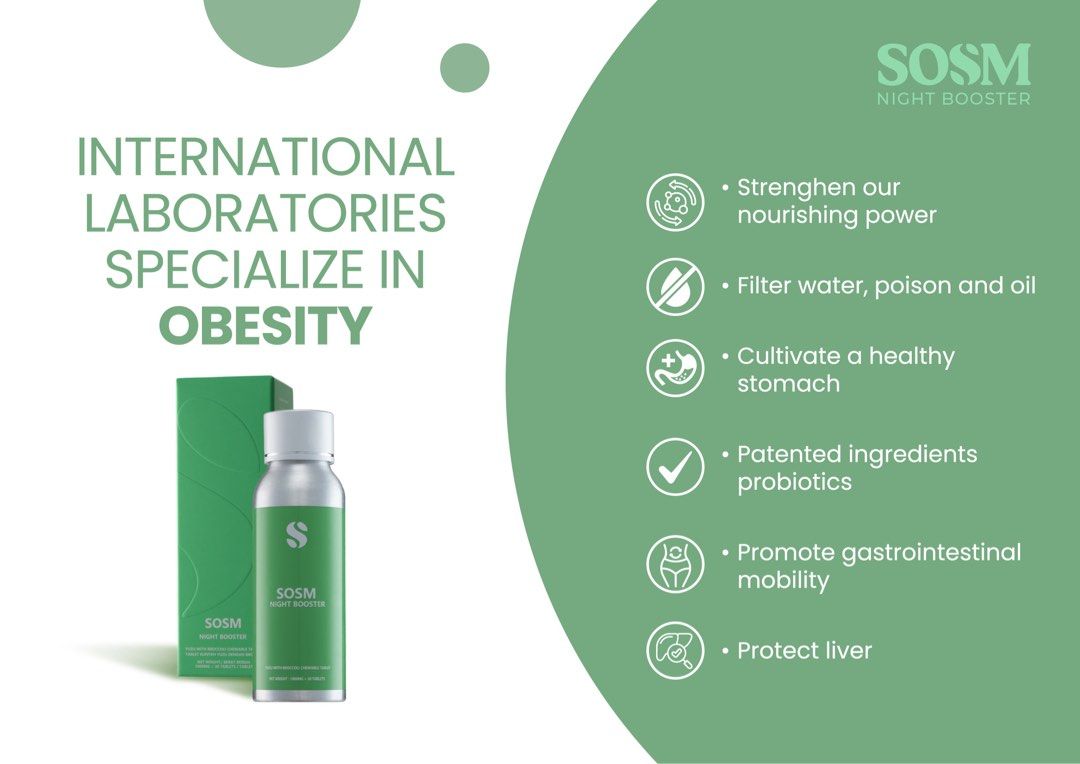 SOSM Day and Night Booster, Health & Nutrition, Health Supplements ...
