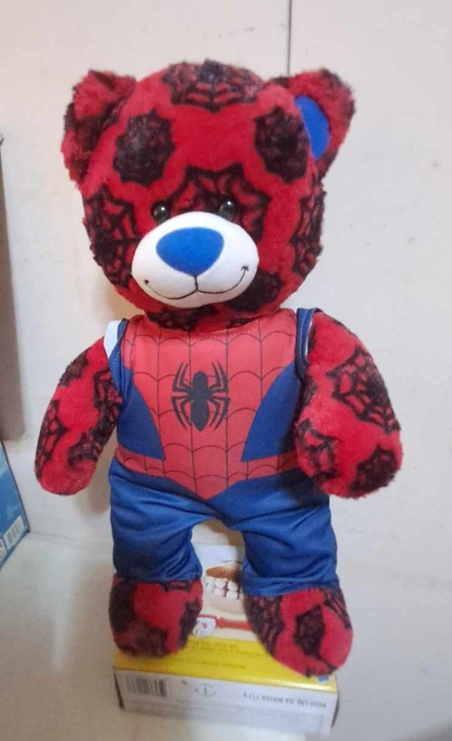 Spiderman teddy bear, Hobbies & Toys, Toys & Games on Carousell
